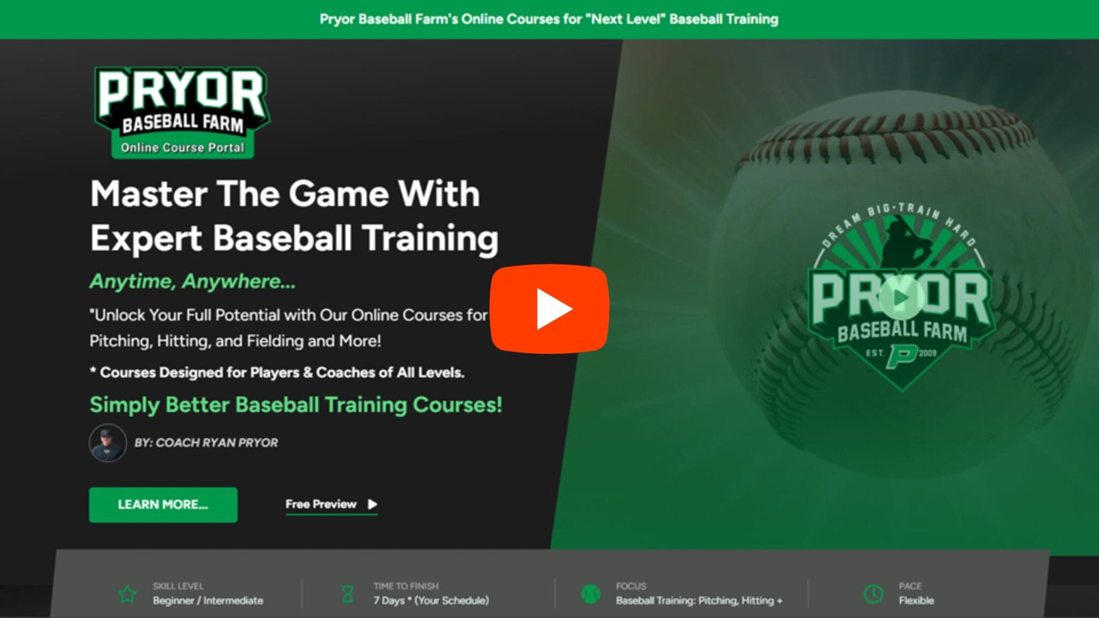 7 Elite Baseball Training Courses for Players & Coaches: Master Pitching, Hitting, Fielding, and ...