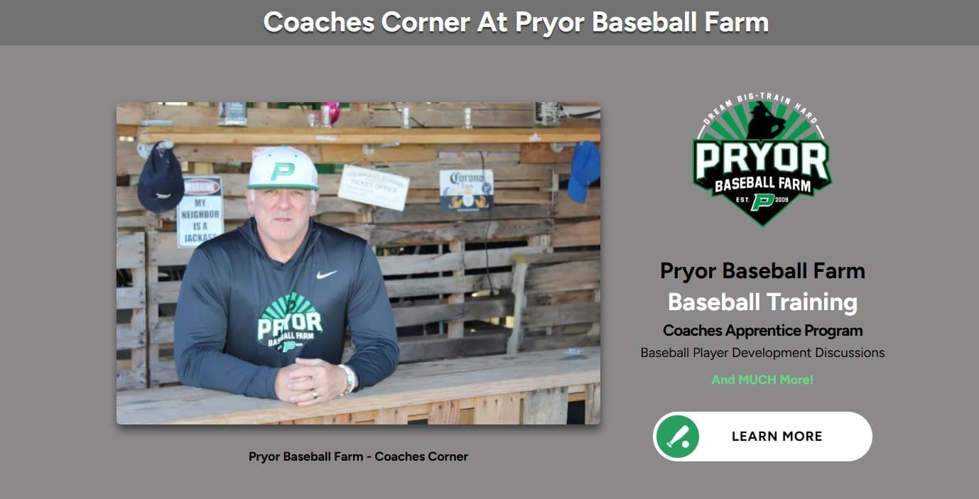 Coaches Classroom at Pryor Baseball Farm: Winning Strategies for ...